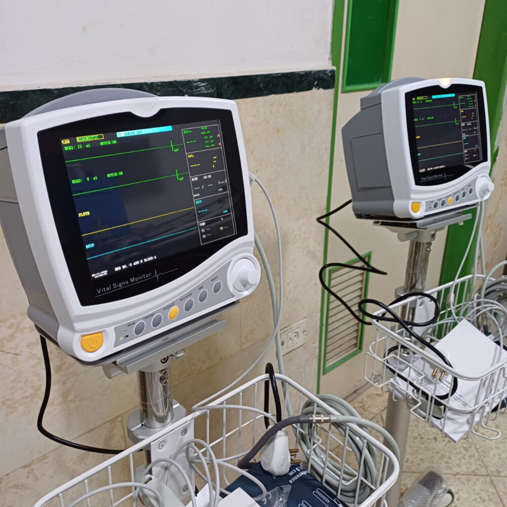 Installation of two vital sign monitor 6800 devices for Al-Israa ...